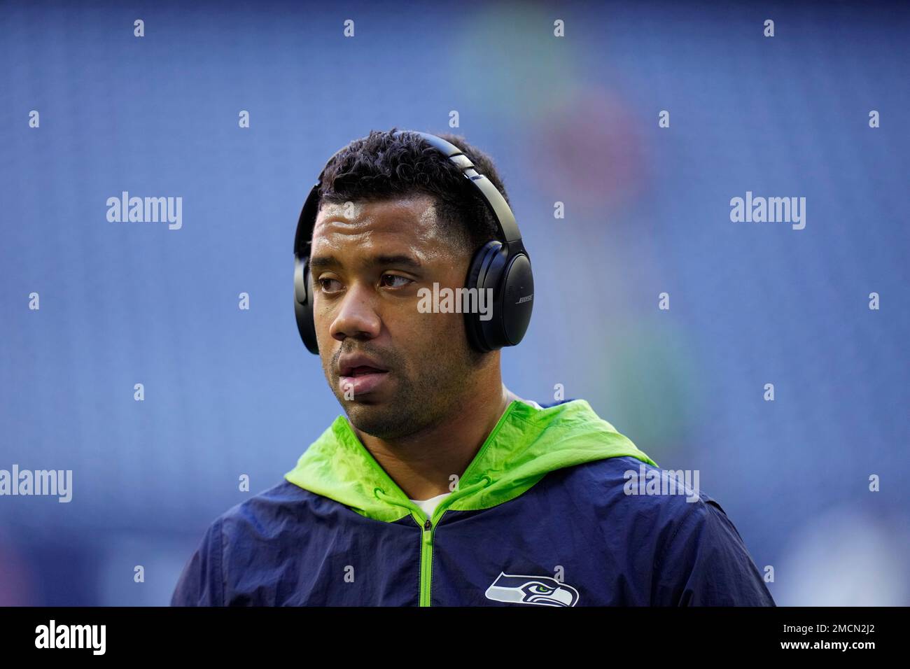Seattle Seahawks quarterback Russell Wilson (3) before an NFL football ...