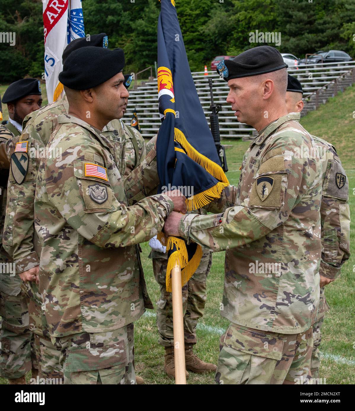 U.S. Army Maj. Gen. Michael D. Wickman, (right) U.S. Army Europe and ...