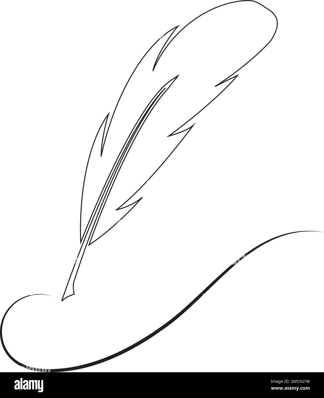 Feather pen logo vector template Stock Vector Image & Art - Alamy