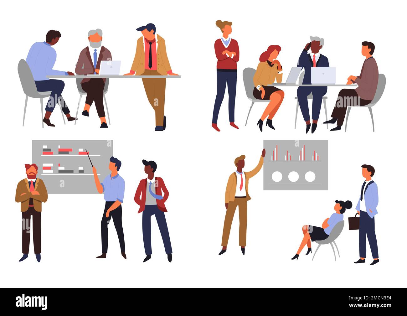 Female co workers Stock Vector Images - Alamy