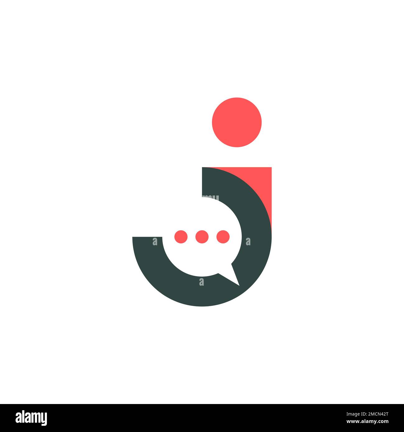Letter J and message logo icon design element Vector eps Stock Vector ...