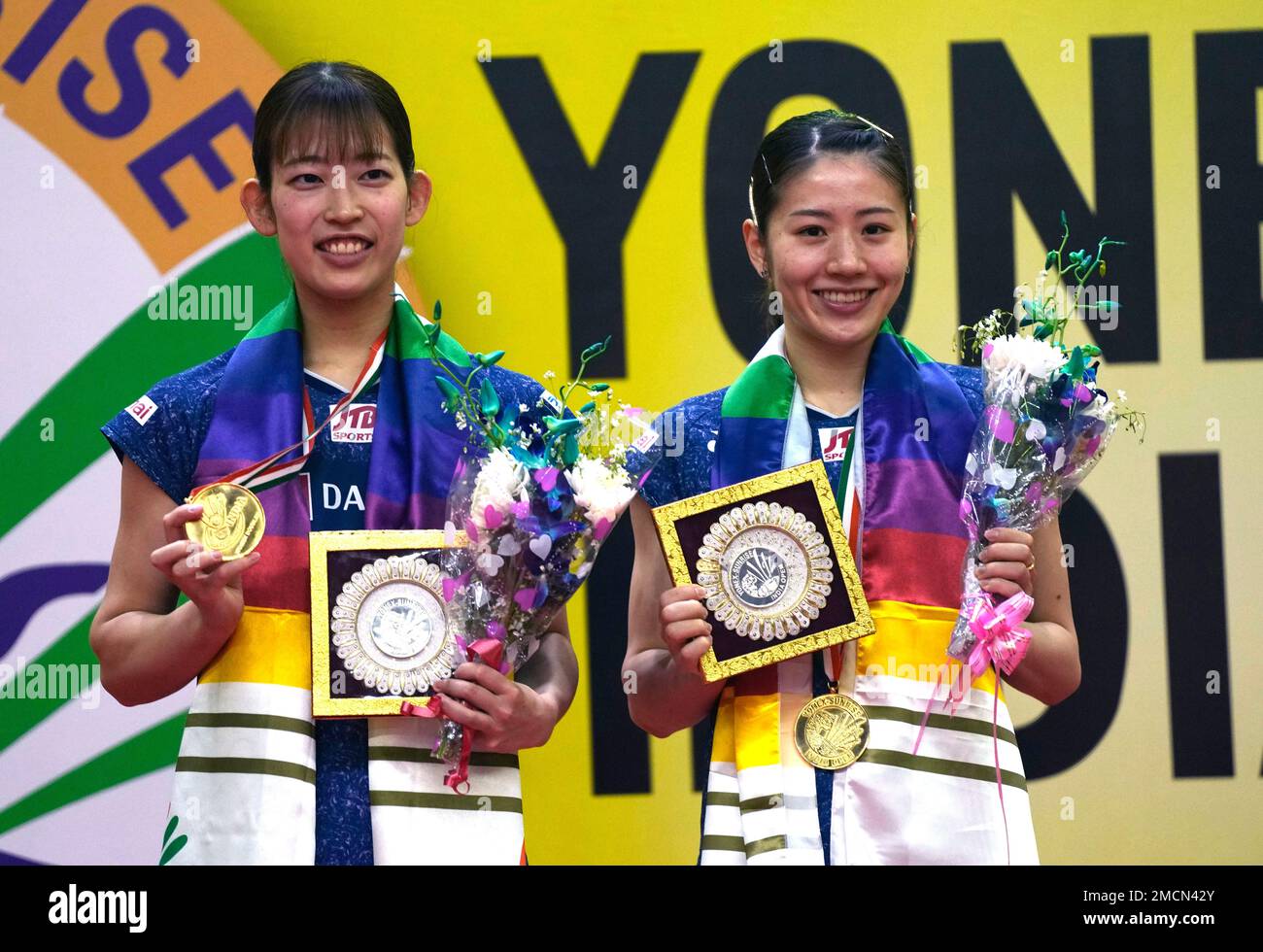 Winners of the Yonex Sunrise India Open Badminton women doubles, Japan ...