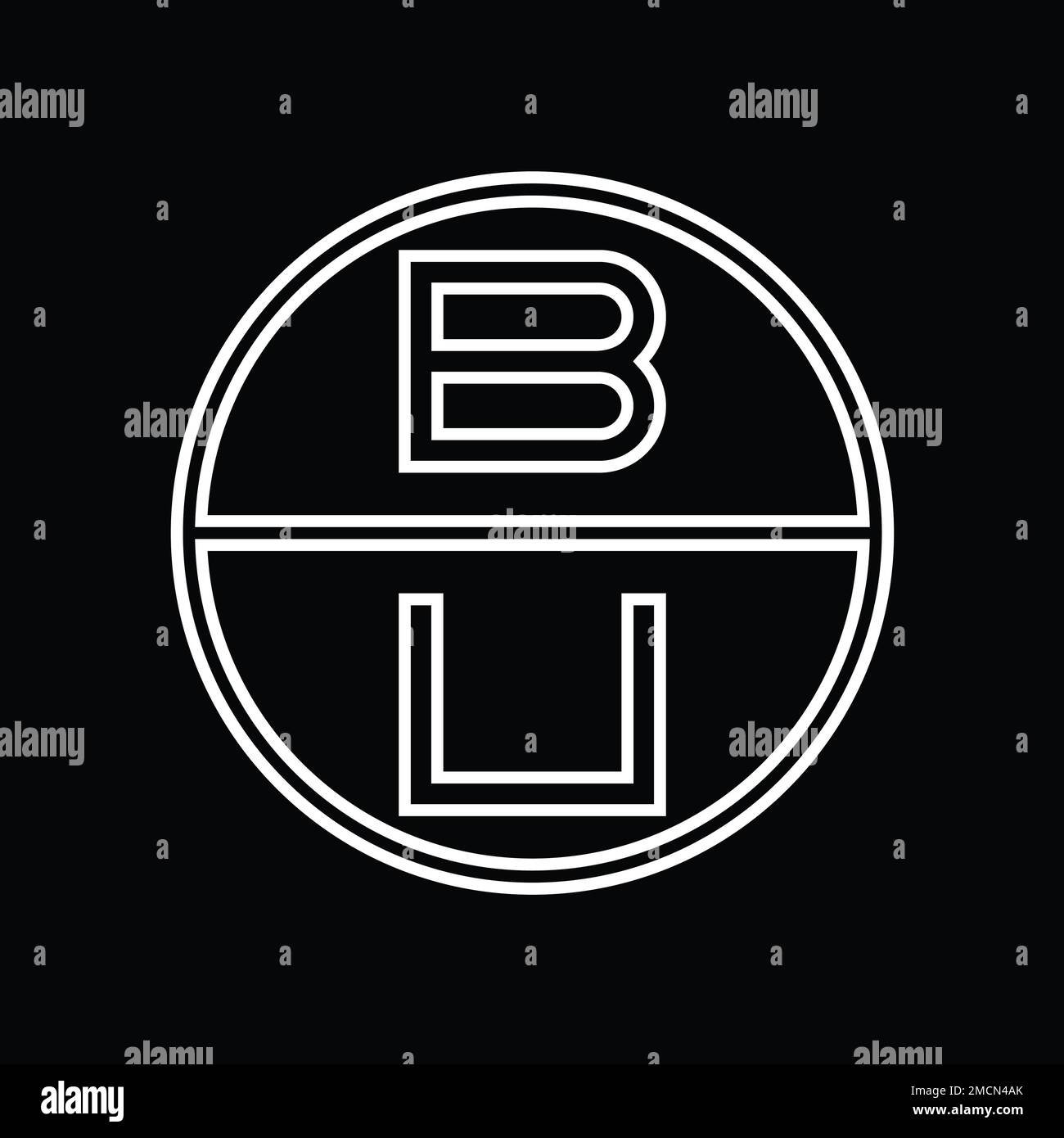 UB Logo monogram abstract inside circle stripe vector images design template Stock Photo - Alamy