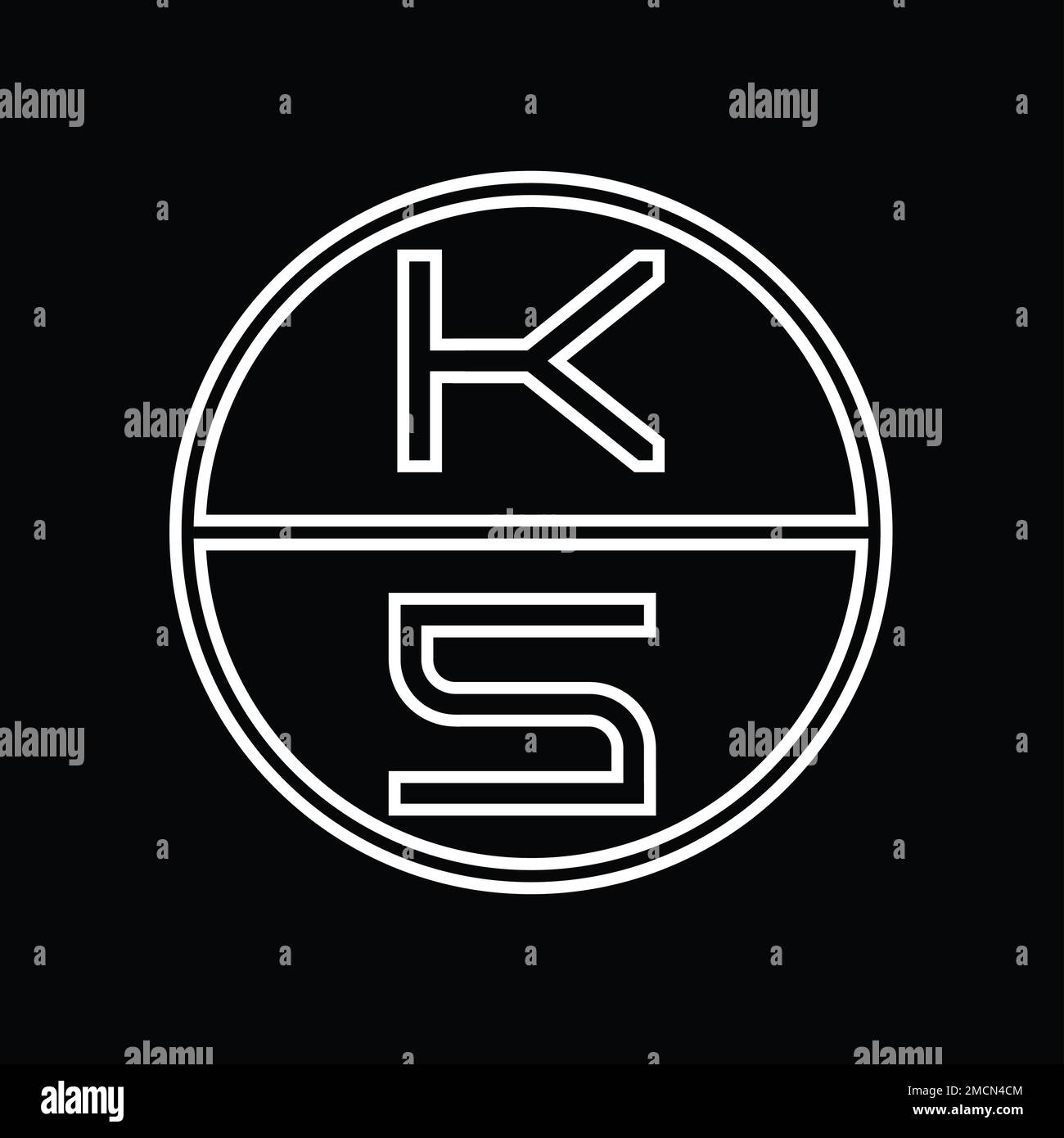 SK Logo monogram abstract inside circle stripe vector images design ...