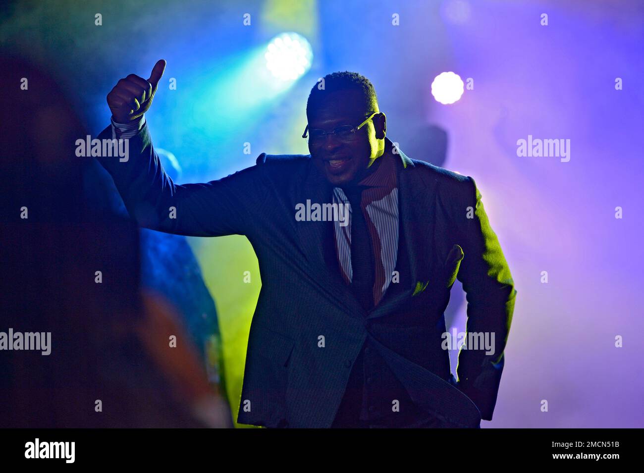Zach Randolph attends his jersey retirement ceremony for the Memphis ...