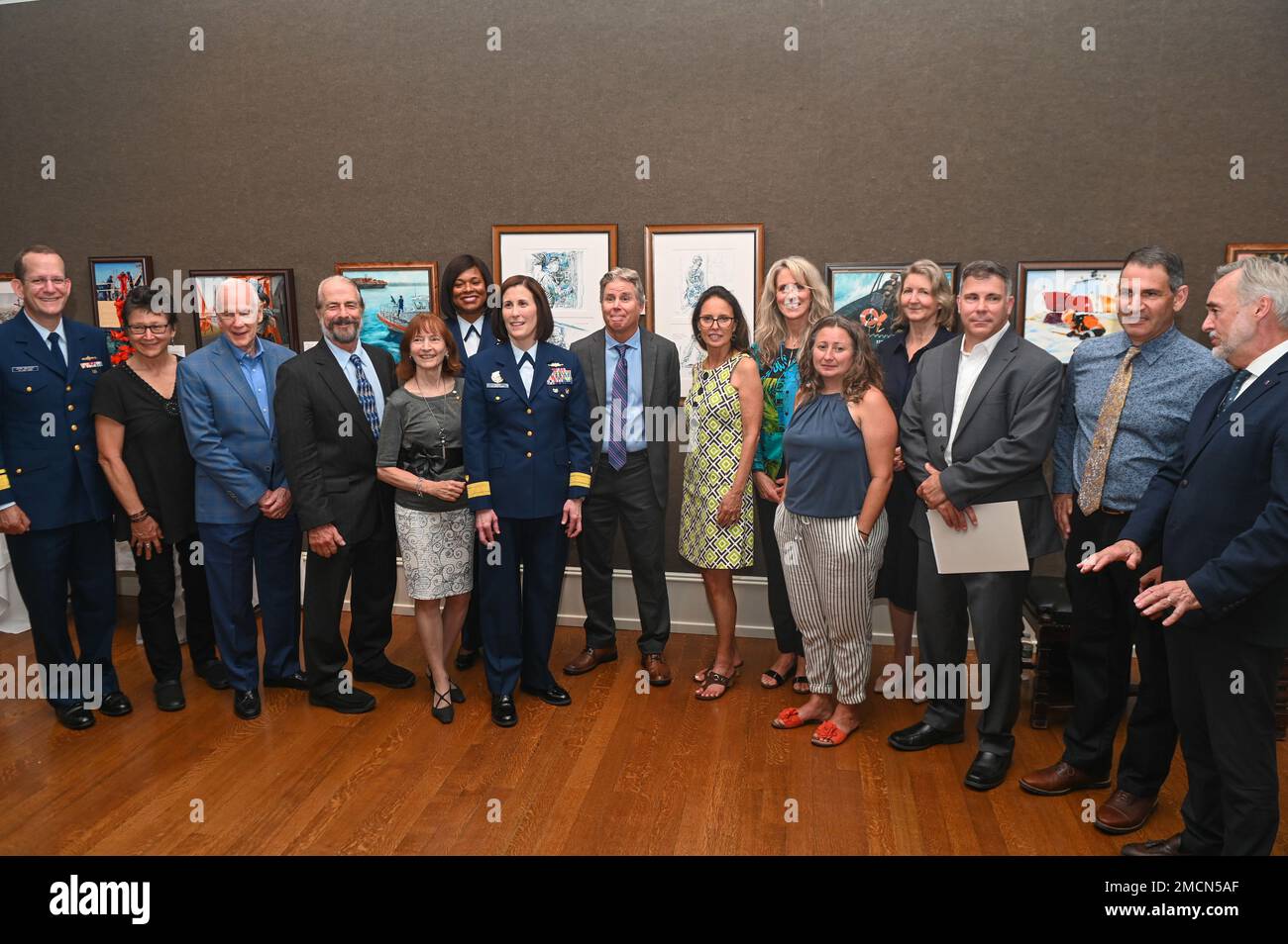 Artists, Salmagundi Club members and Coast Guard Art Program members ...