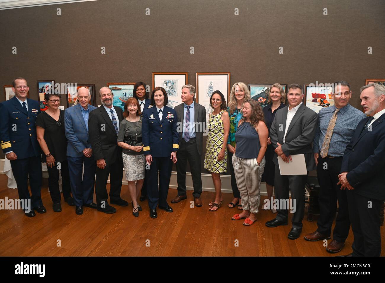 Artists, Salmagundi Club members and Coast Guard Art Program members ...