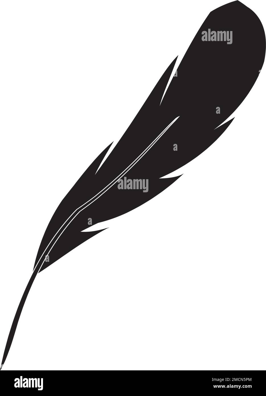 Feather ilustration logo vector template Stock Vector Image & Art - Alamy