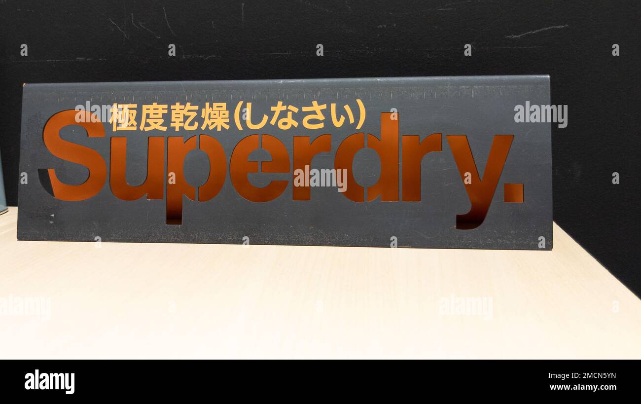 Bordeaux , Aquitaine France - 01 18 2023 : superdry logo sign and brand ...