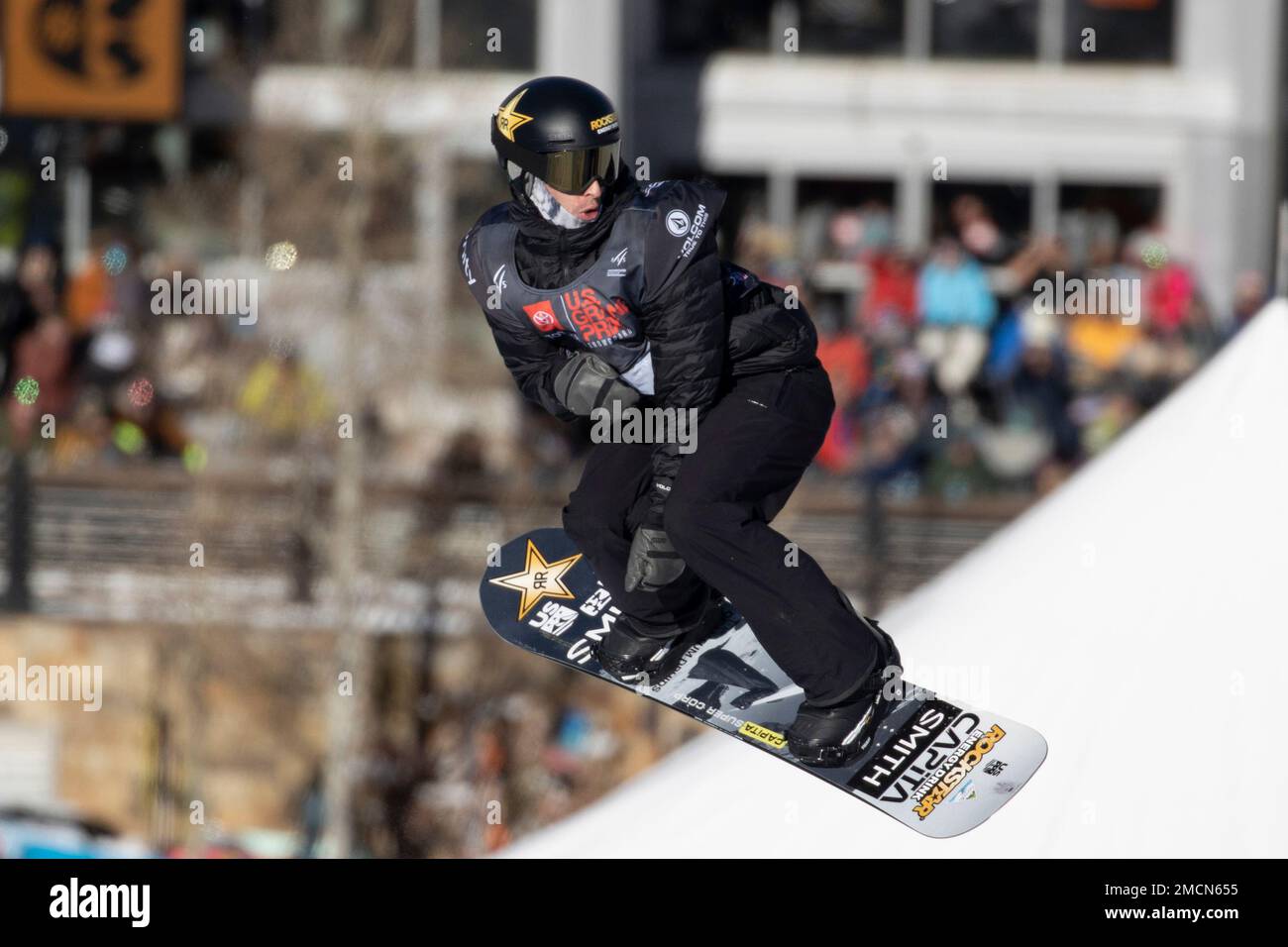 Chase Josey, of United States, makes a run in the halfpipe finals ...