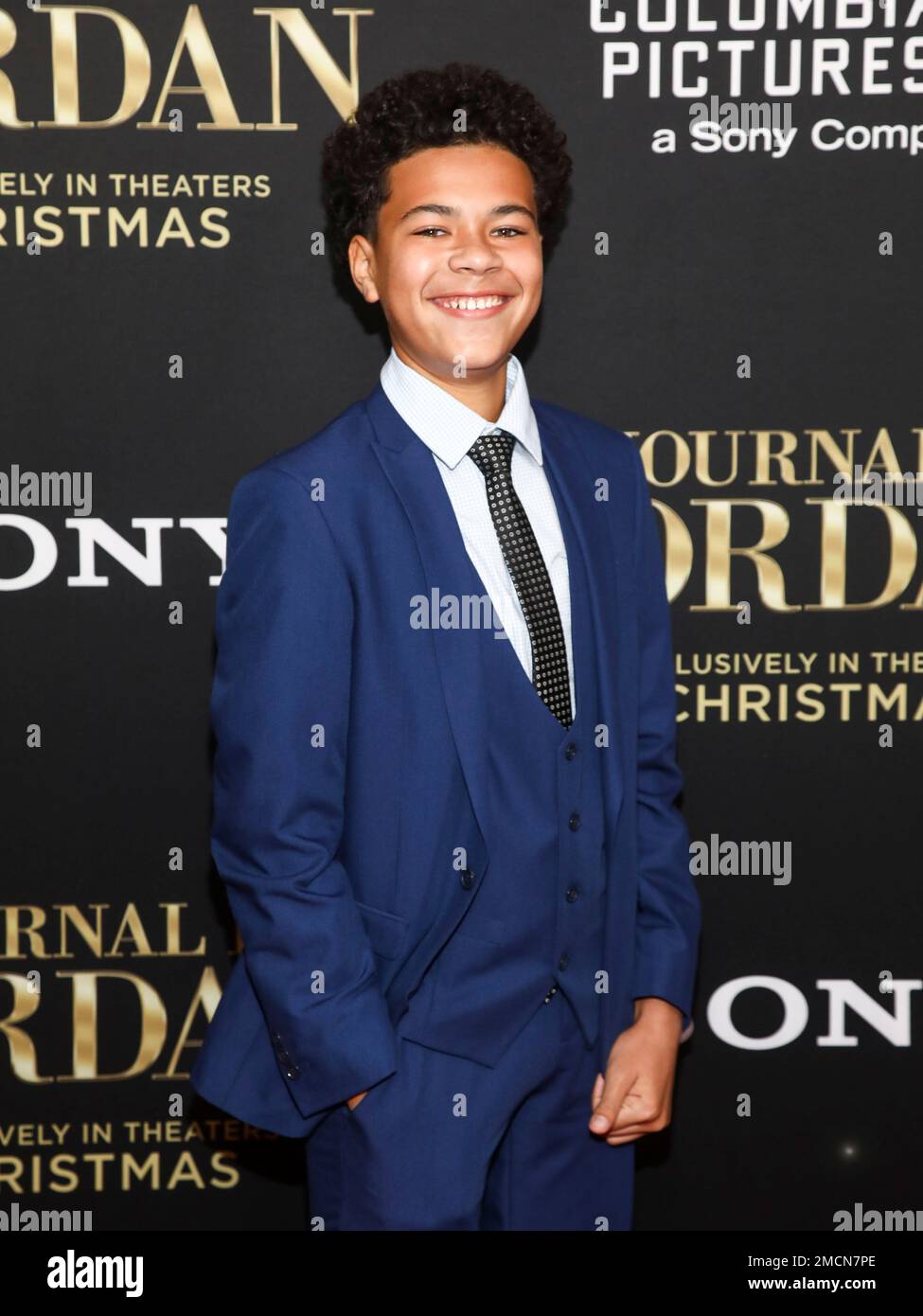 Actor Jalon Christian attends the world premiere of "A Journal for ...