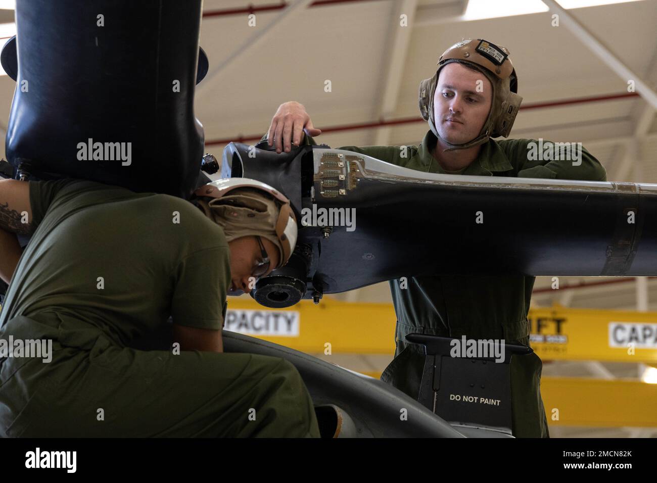 U.S. Marine students with the Center for Naval Aviation Technician ...