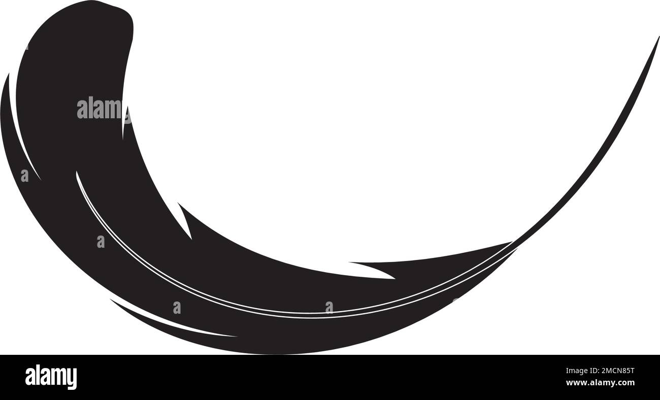 Feather ilustration logo vector template Stock Vector Image & Art - Alamy