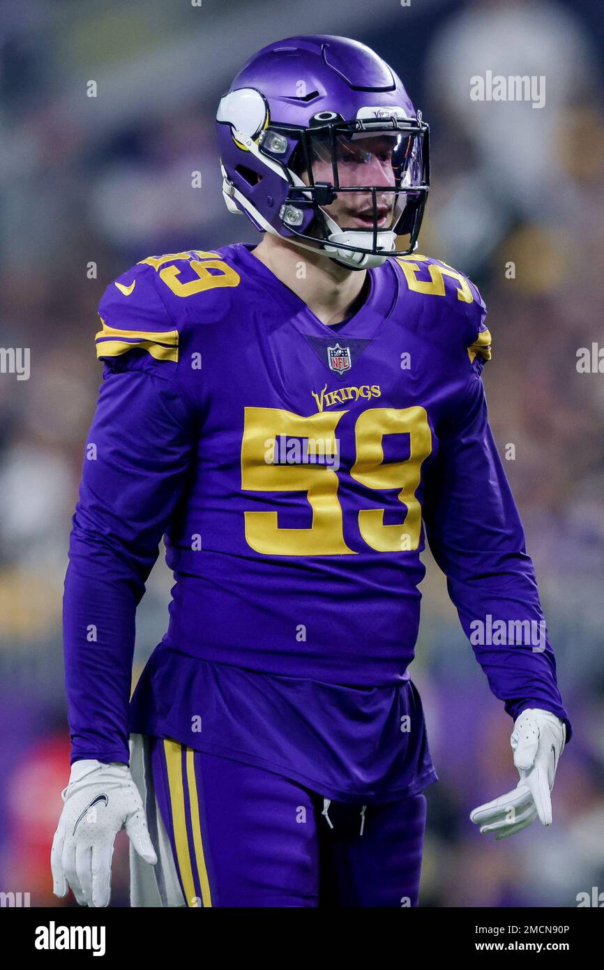 Minnesota Vikings outside linebacker Nick Vigil (59) during the second ...