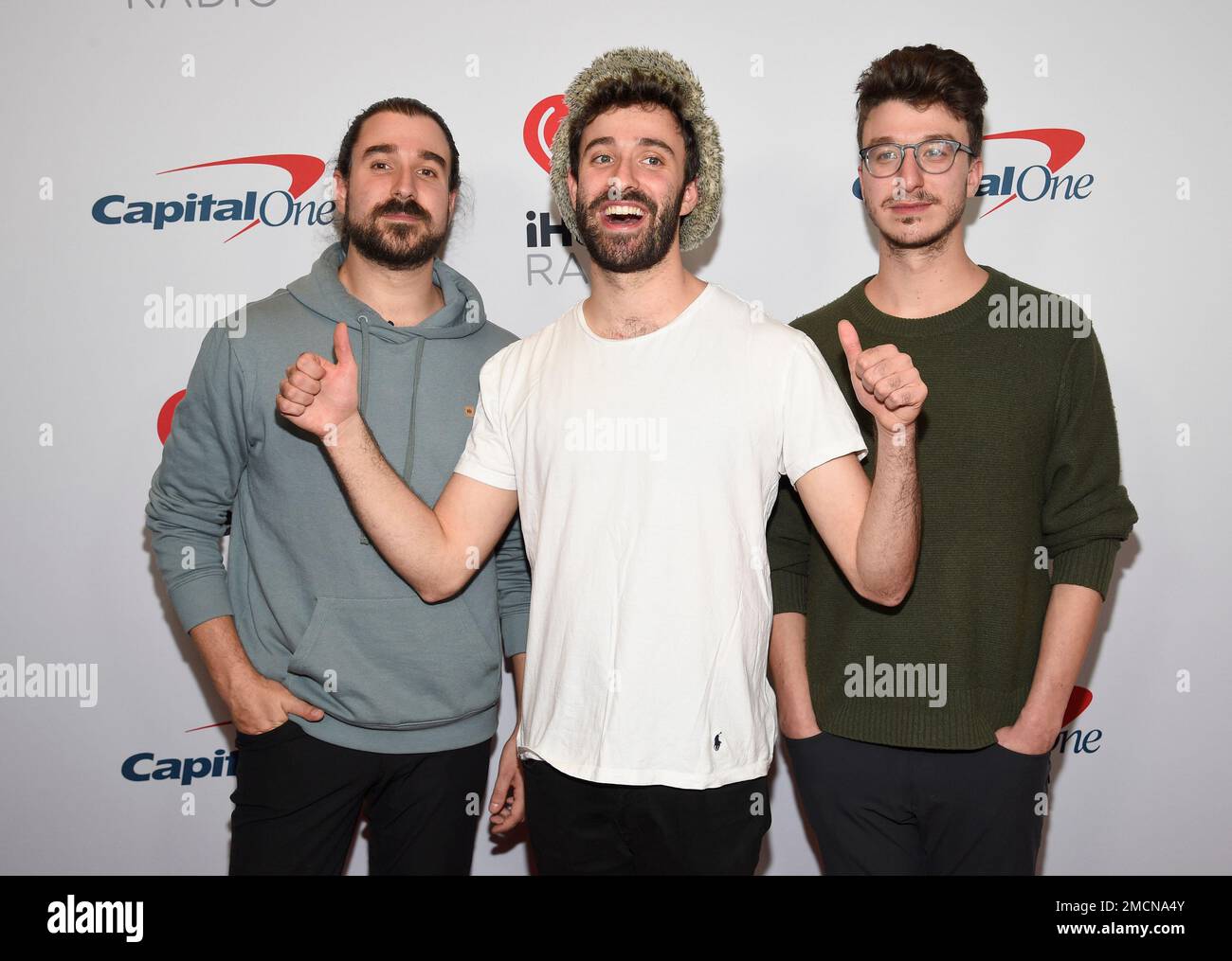 Adam Met, Jack Met and Ryan Met of AJR attend Z100's iHeartRadio Jingle ...