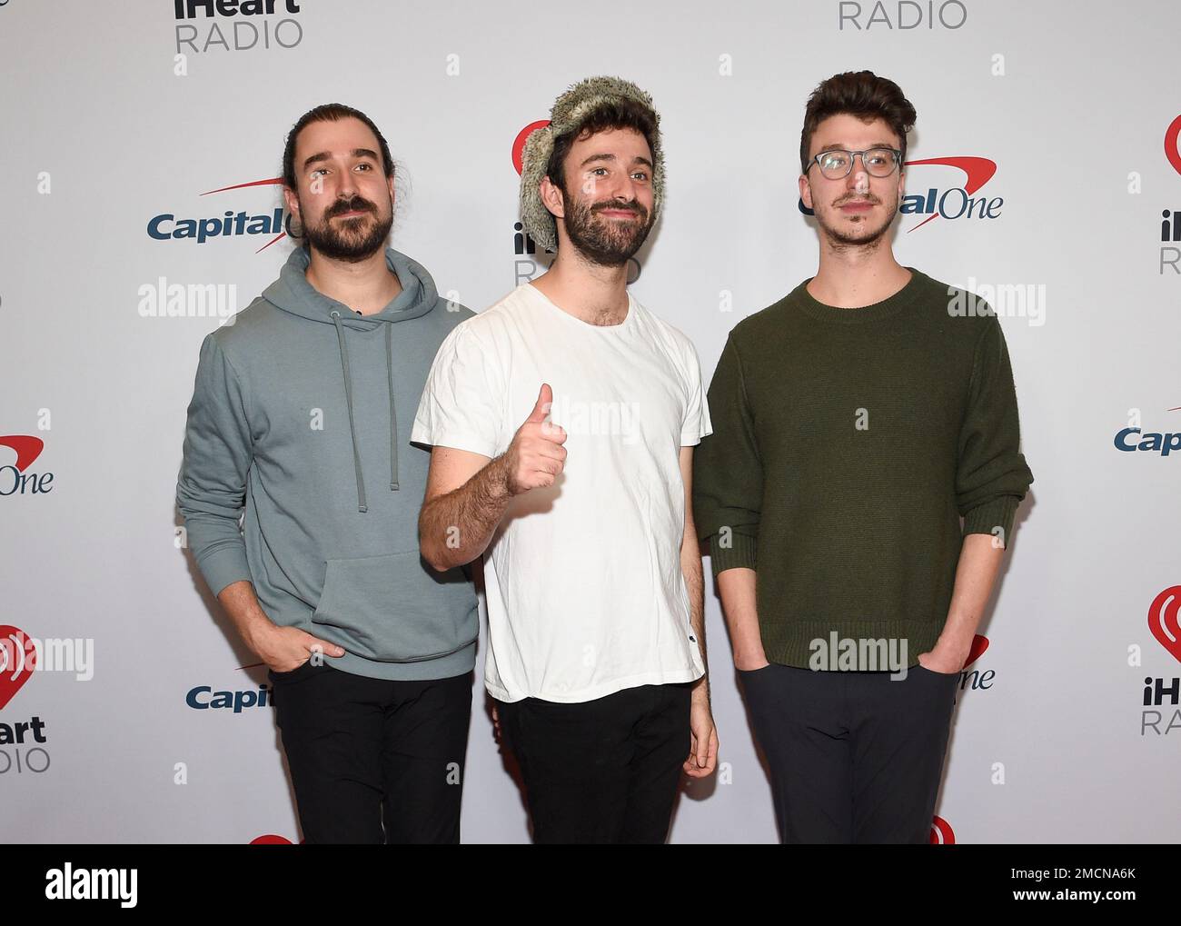 Adam Met, Jack Met and Ryan Met of AJR attend Z100's iHeartRadio Jingle ...
