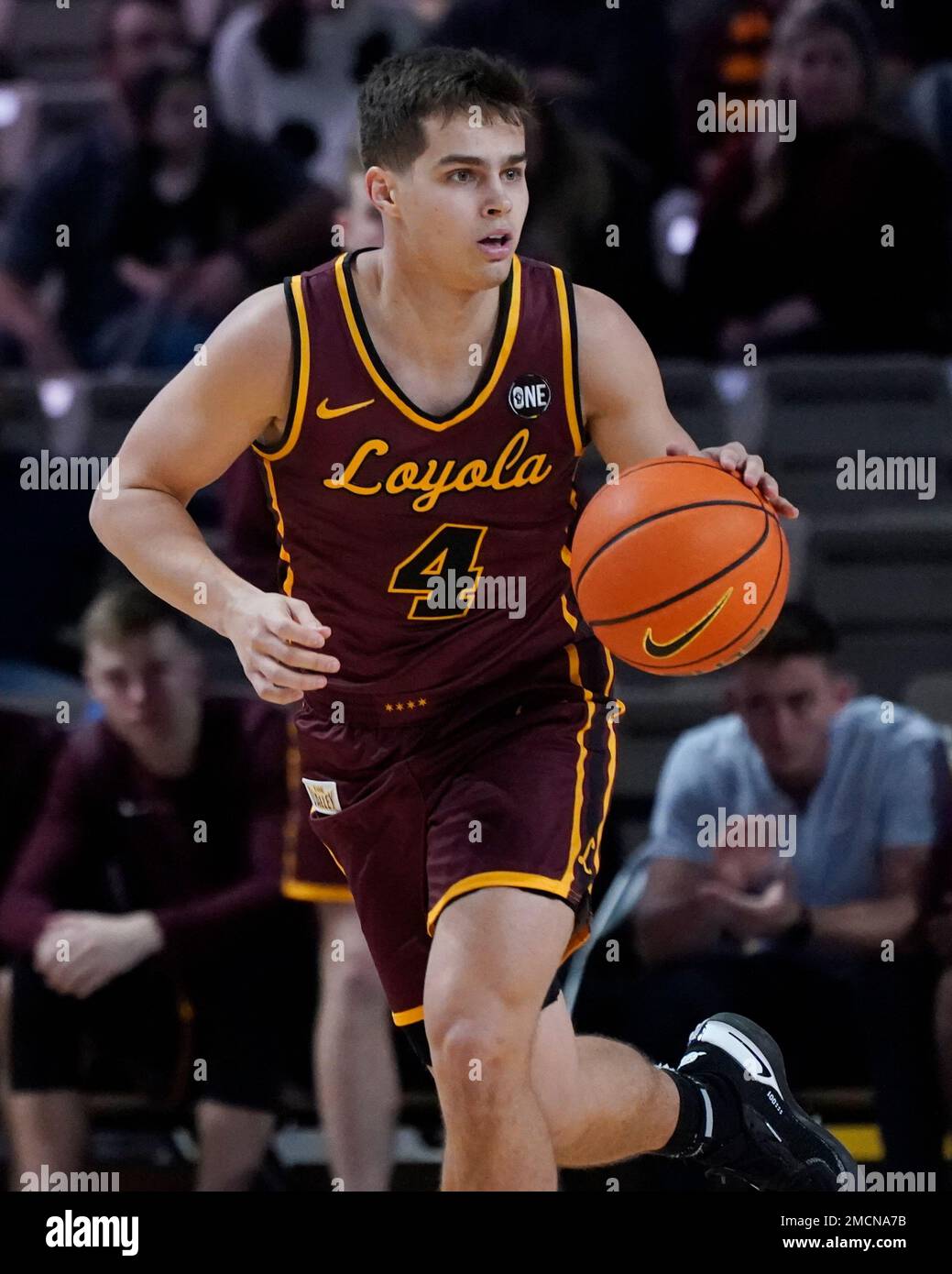Loyola's Braden Norris plays against Vanderbilt in the first half of an ...