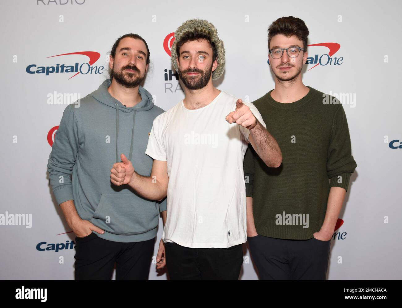Adam Met, Jack Met and Ryan Met of AJR attend Z100's iHeartRadio Jingle ...