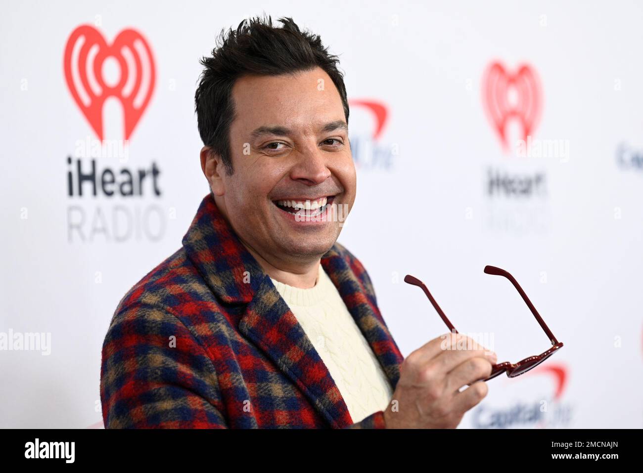 Jimmy Fallon attends Z100's iHeartRadio Jingle Ball at Madison Square ...