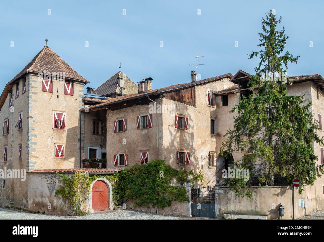 The medieval Casez Castle (or Palazzo Concini) XV century - Sanzeno,Non ...