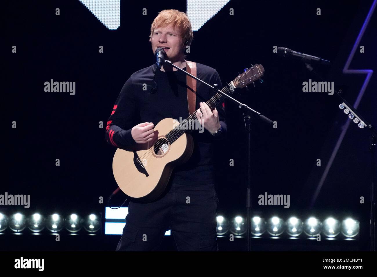 Ed Sheeran performs at Z100's iHeartRadio Jingle Ball at Madison Square ...