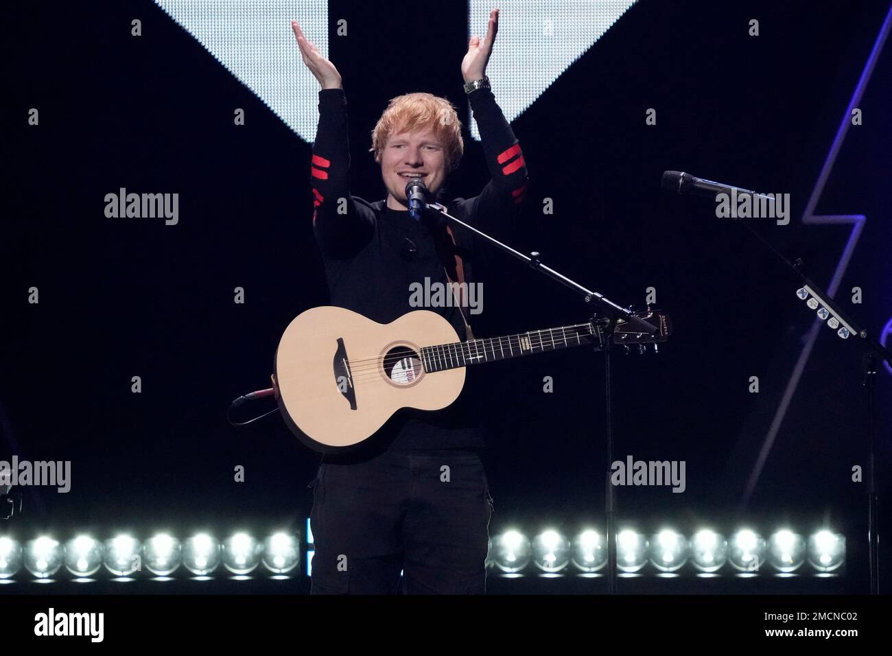 Ed Sheeran performs at Z100's iHeartRadio Jingle Ball at Madison Square ...