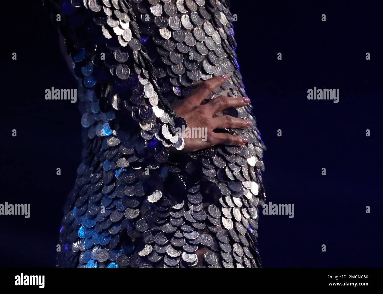 Israel's Noa Cochva performs as she takes part in the National Costume ...