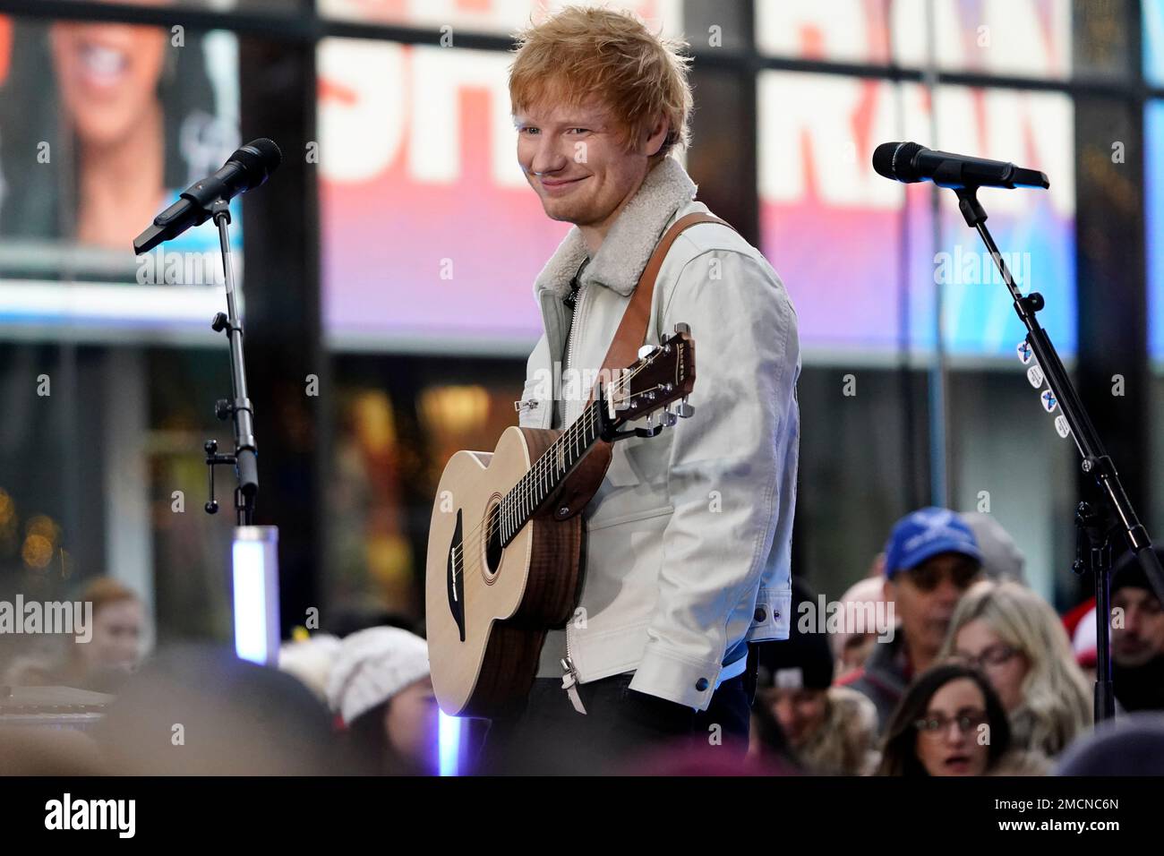 Ed Sheeran performs on NBC's "Today" show at Rockefeller Plaza on ...