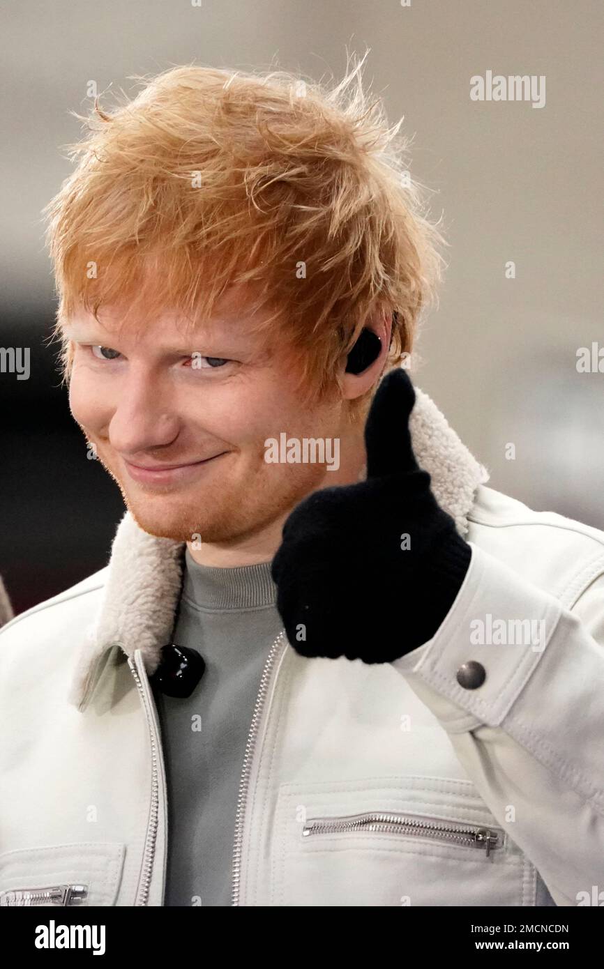 Ed Sheeran appears on NBC's "Today" show at Rockefeller Plaza on ...
