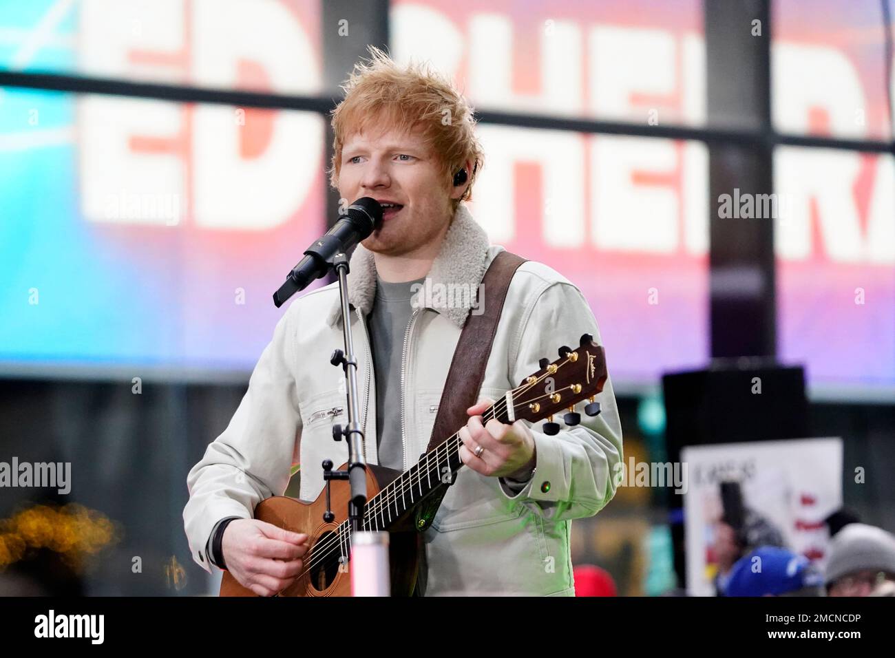 Ed Sheeran performs on NBC's "Today" show at Rockefeller Plaza on ...