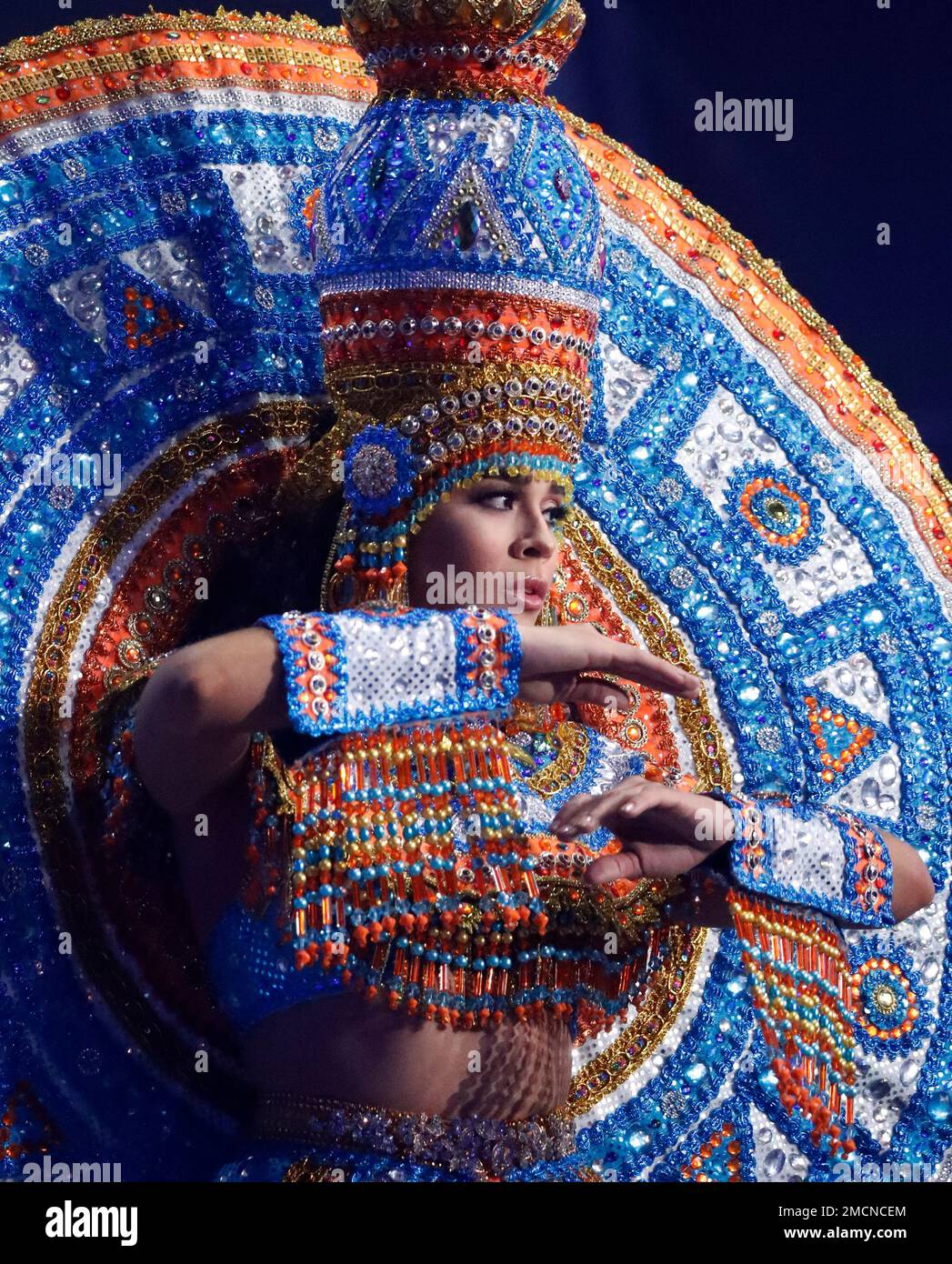 Nicaragua's Allison Wassmer performs as she takes part in the National ...