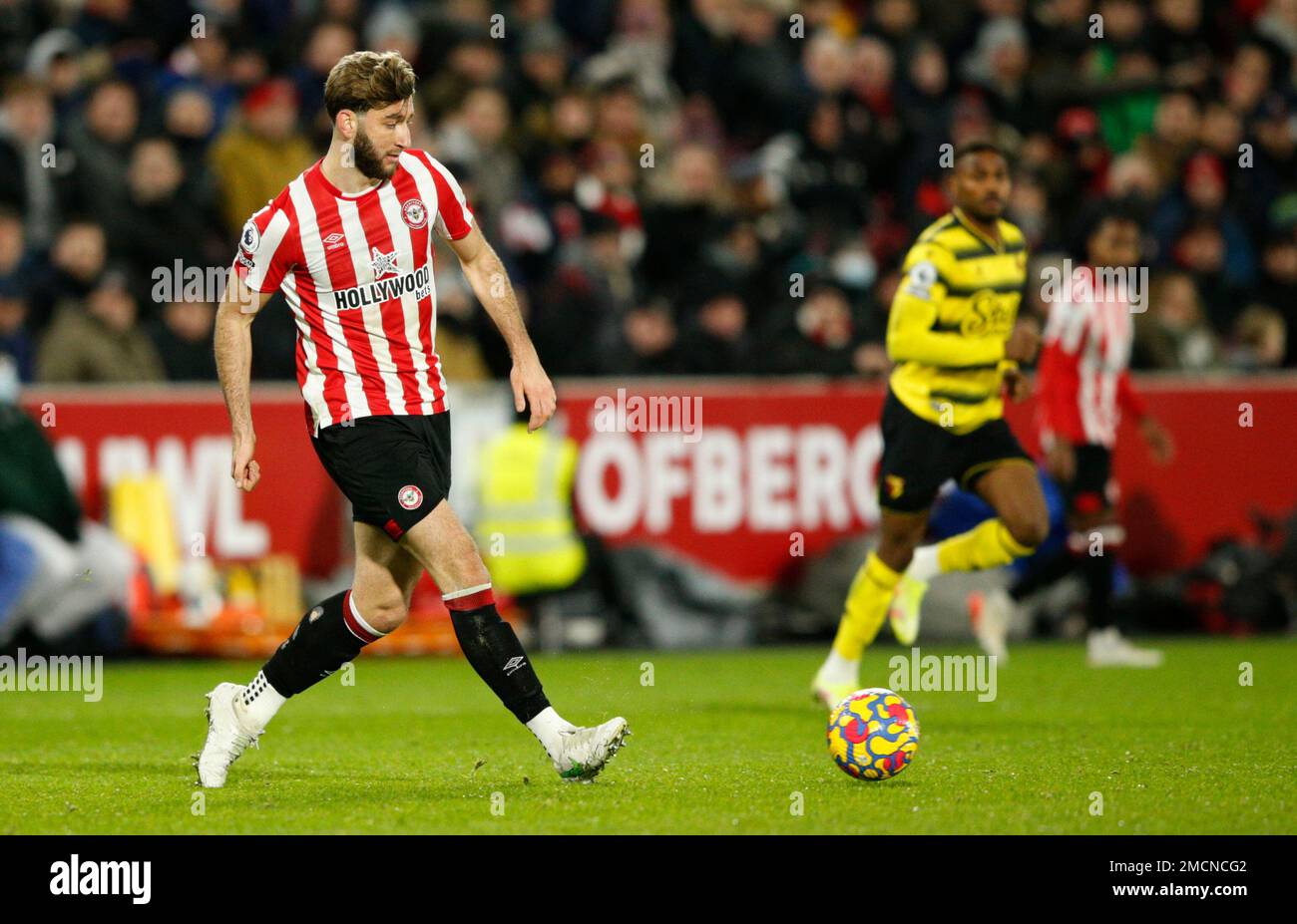 Brentford's Charlie Goode in action during the English Premier League ...