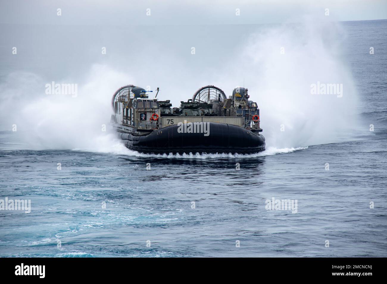 PACIFIC OCEAN (July 7, 2022) - A landing craft, air cushion assigned to ...