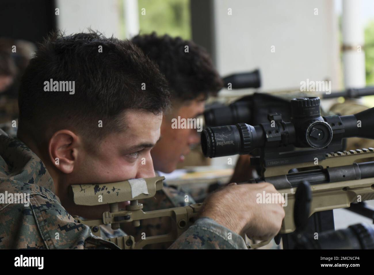 U.S. Marine Corps Lance Cpl. Isaac Slavkin, a reconnaissance Marine ...