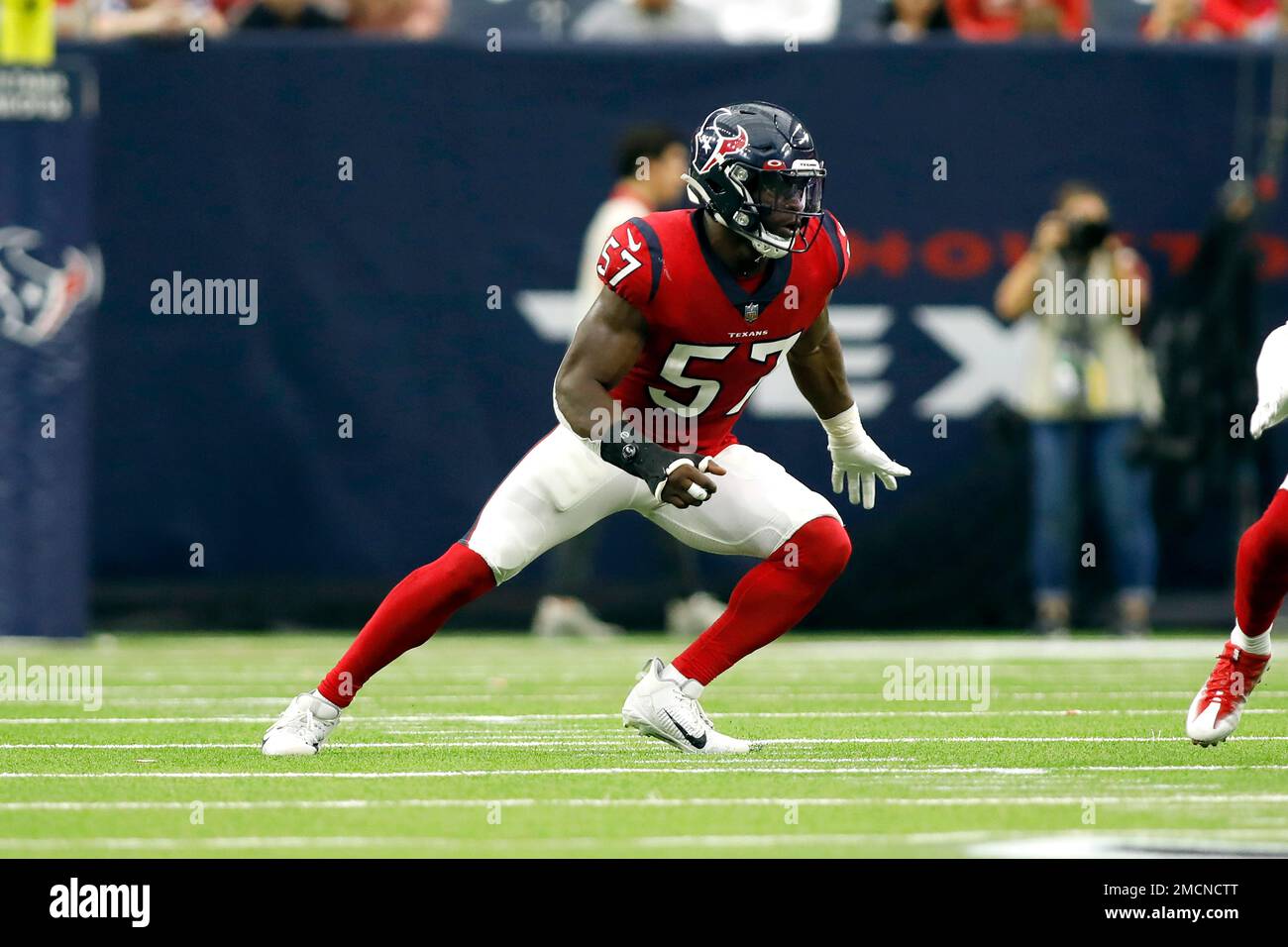 Houston Texans linebacker Kevin Pierre-Louis (57) in action during an ...