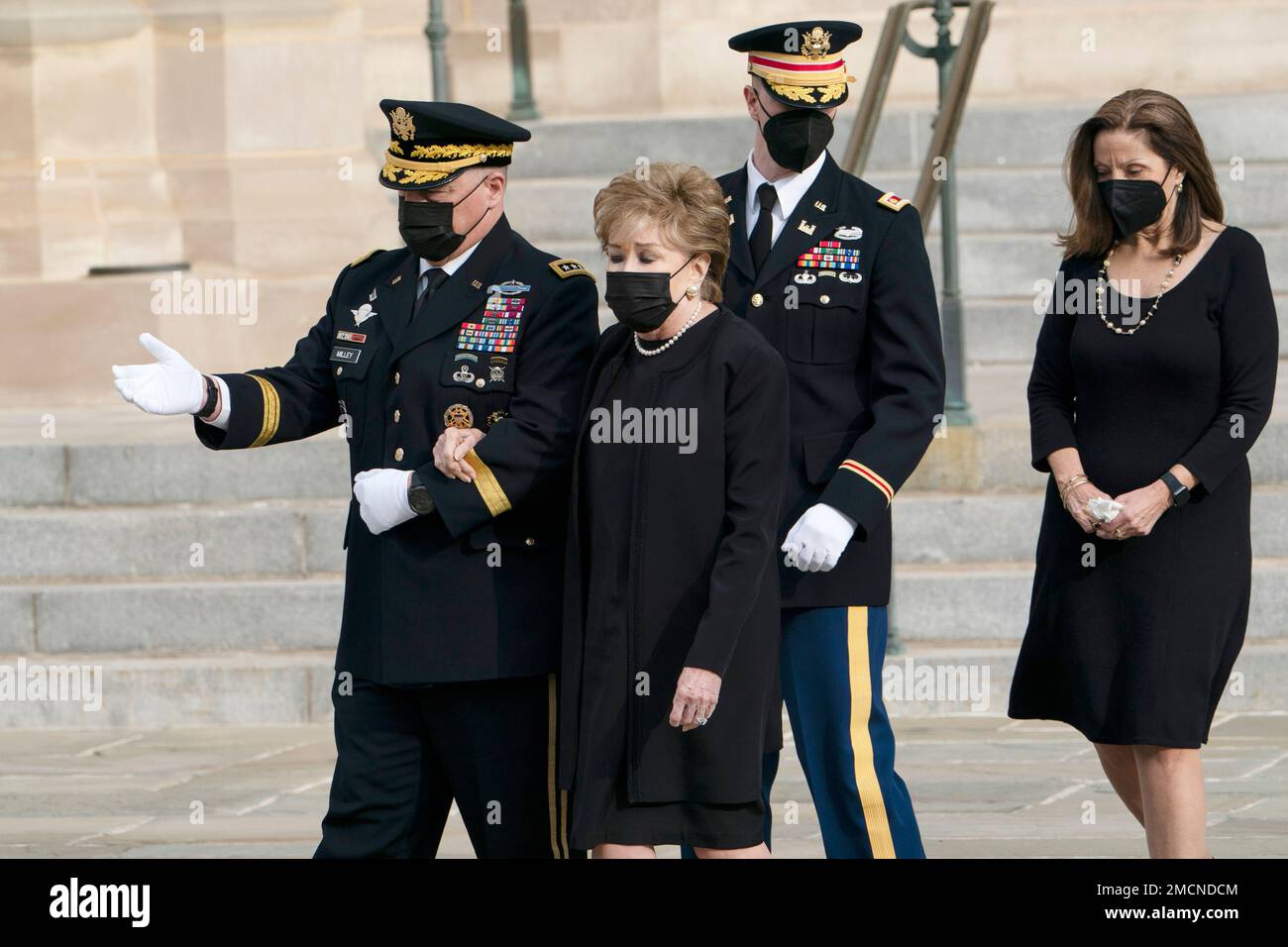 Former Sen. Elizabeth Dole, second from left, accompanied by Chairman ...