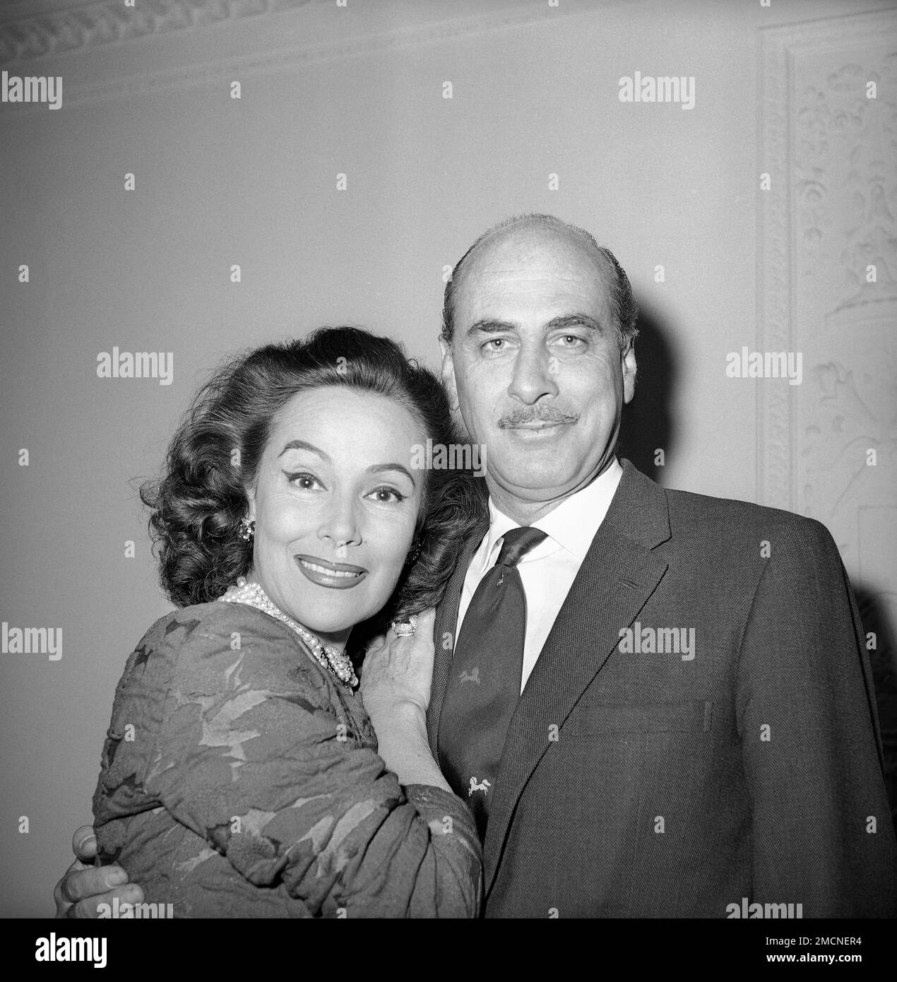 Film star Dolores del Rio and Lewis A. Riley Jr., pose in their New ...