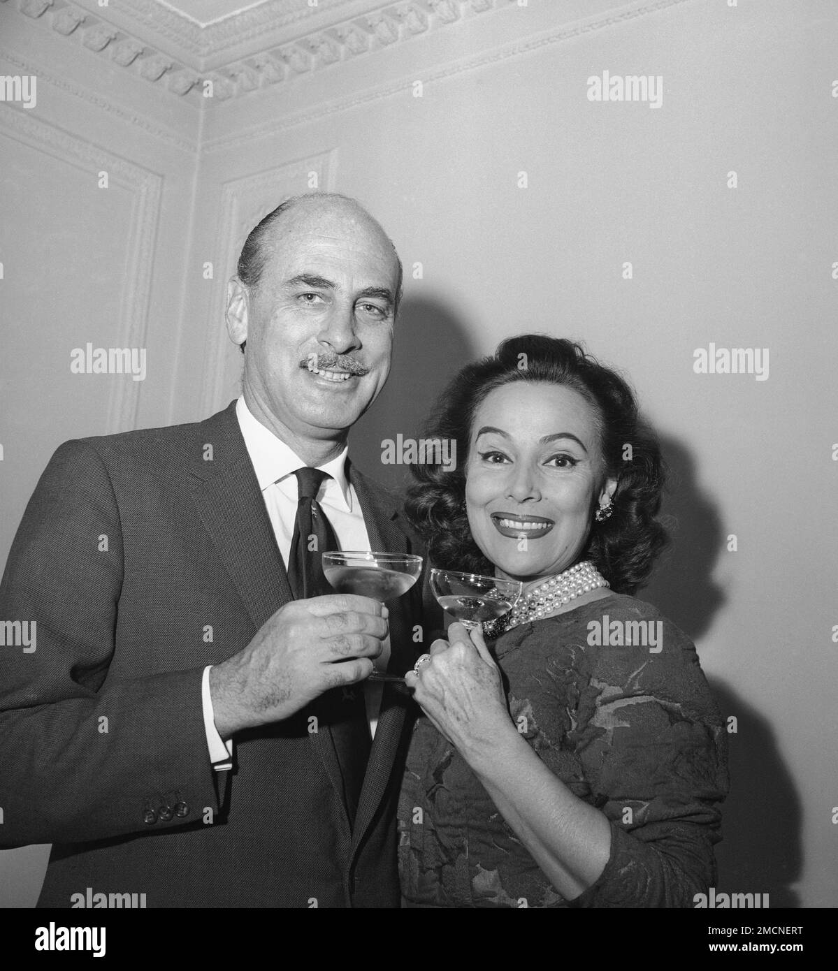 Film star Dolores del Rio and Lewis A. Riley Jr., pose in their New ...