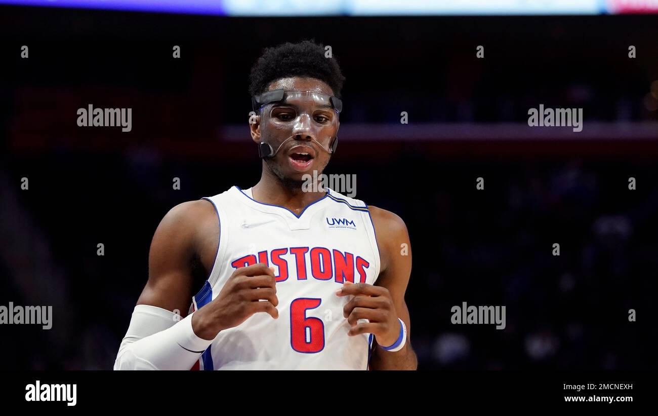 Detroit Pistons guard Hamidou Diallo plays during overtime of an NBA ...