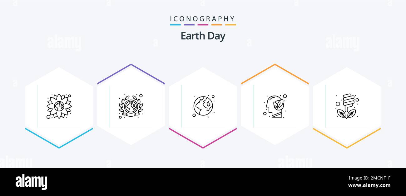 Earth Day 25 Line icon pack including eco. thinking. society. green ...