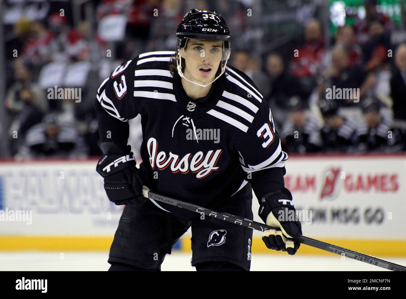 New Jersey Devils defenseman Ryan Graves (33) during the first period ...