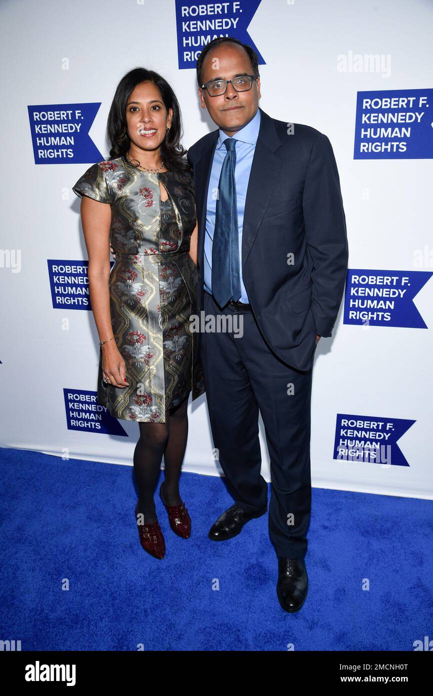 2021 Ripple of Hope award recipient Deven Parekh, right, and wife ...