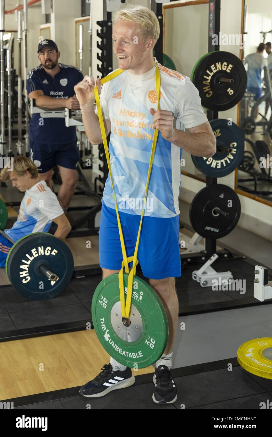 BHUBANESWAR - Tjep Hoedemakers (NED) during training leading up to the ...
