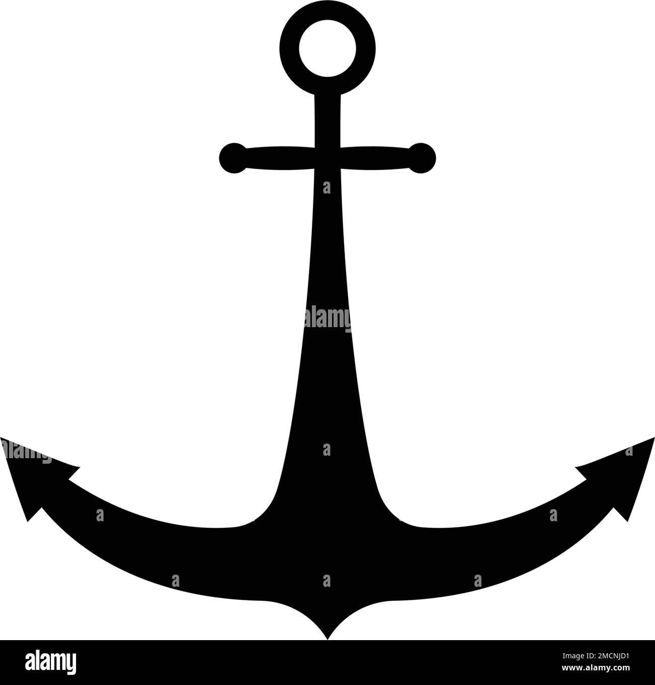 Anchor icon Logo illustration design Stock Vector Image & Art - Alamy
