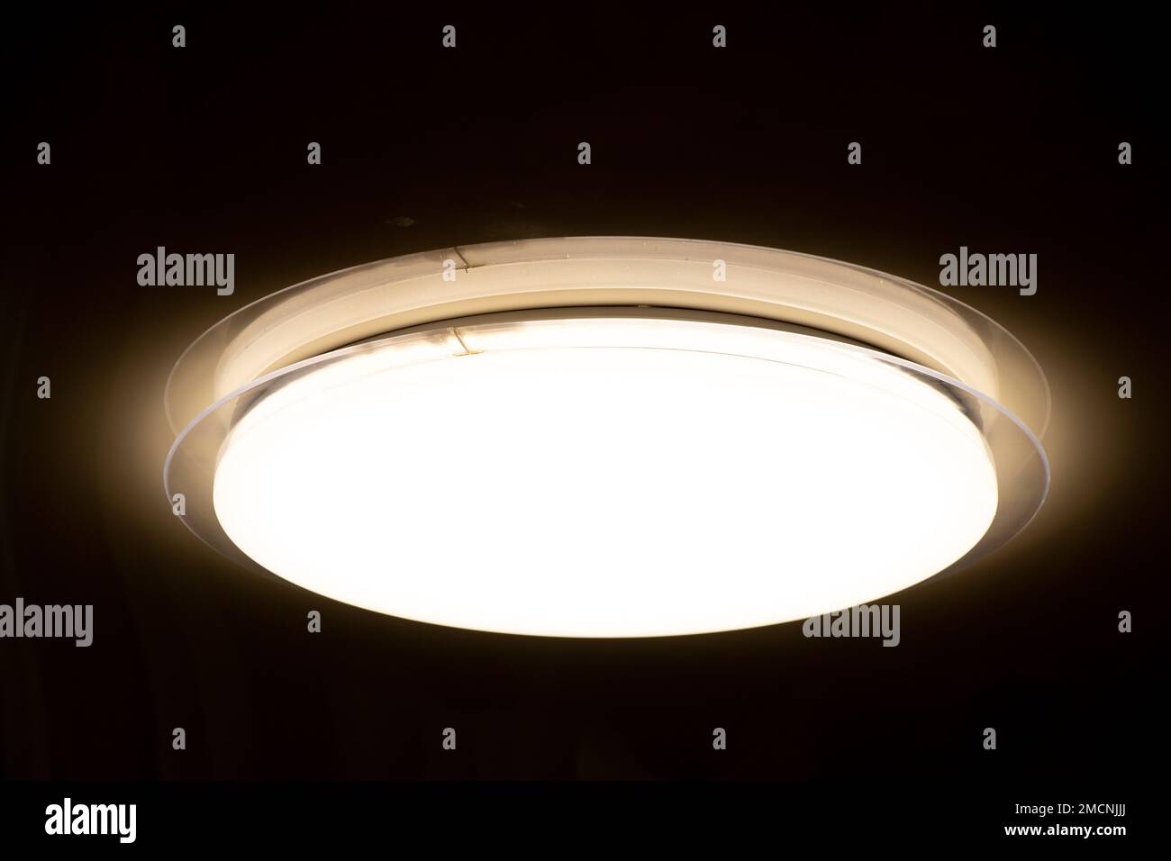 flat round chandelier on the ceiling to glow in the dark, chandelier on ...