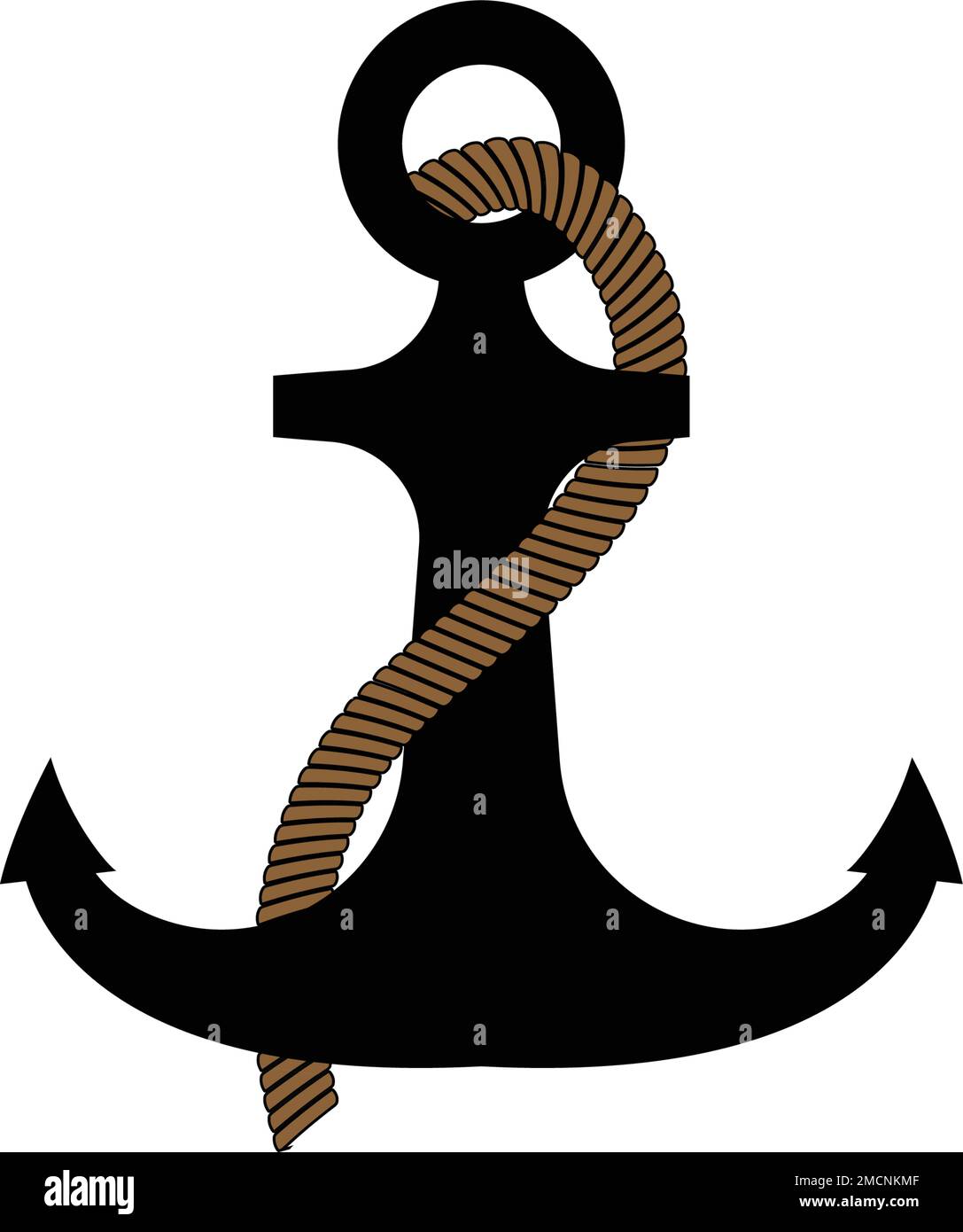 Anchor icon Logo illustration design Stock Vector Image & Art - Alamy
