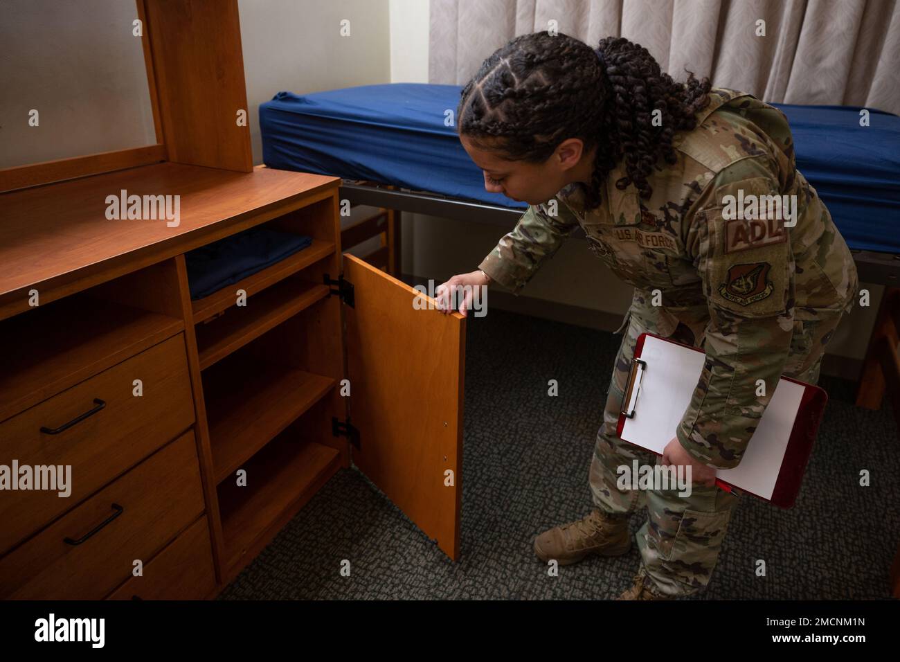 Staff Sgt. Jordan Wilson, 8th Civil Engineer Squadron Airman dorm ...