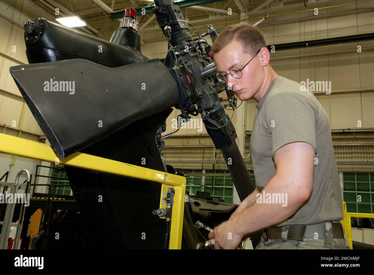 U.S. Army Pfc. Judah Wolf, an Advanced Individual Training Soldier with ...