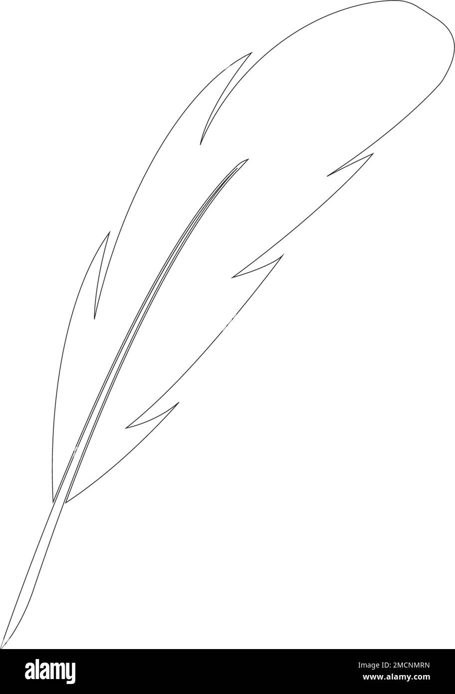 Feather ilustration logo vector template Stock Vector Image & Art - Alamy