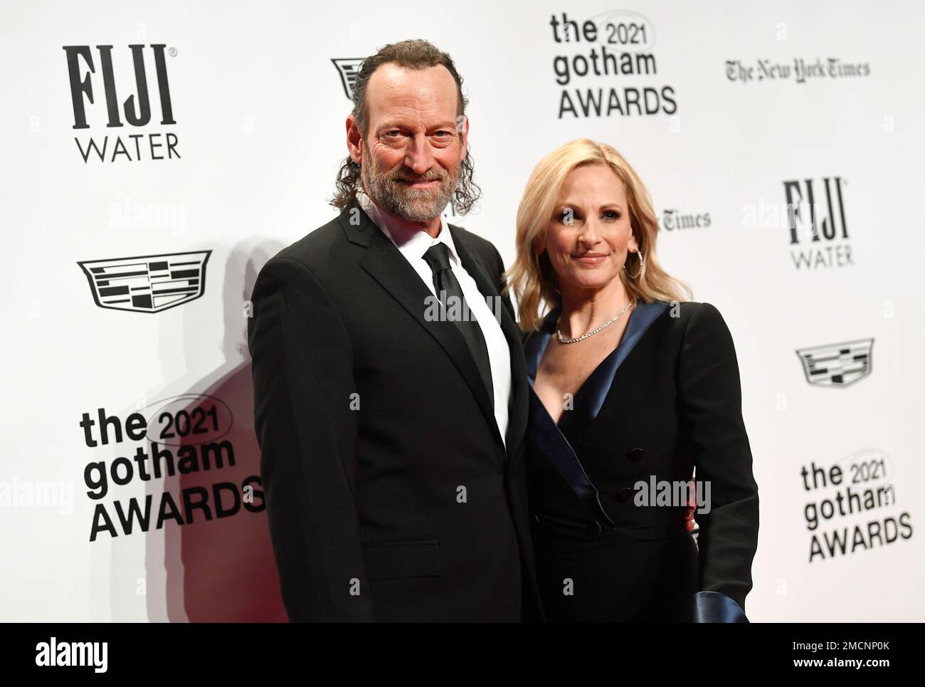 Troy Kotsur, left, and Marlee Matlin attend the Gotham Awards at ...